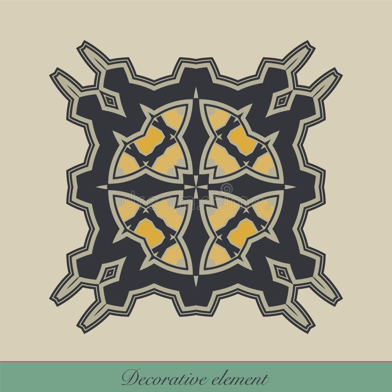 Decorative element stock vector. Illustration of element - 43879663