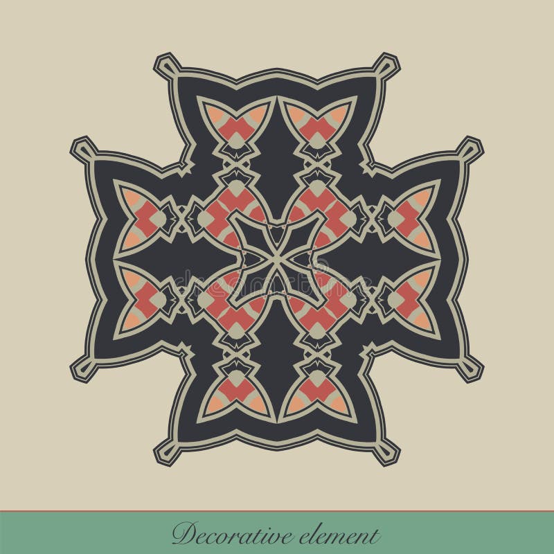 Decorative element stock vector. Illustration of antique - 43879640