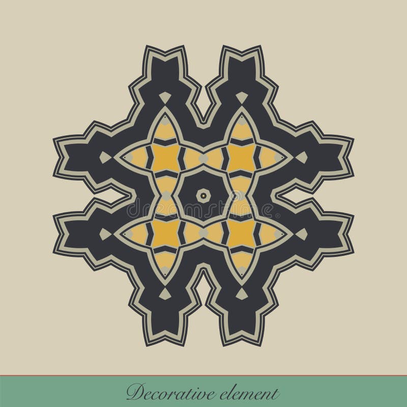 Decorative element stock vector. Illustration of heraldry - 43879646