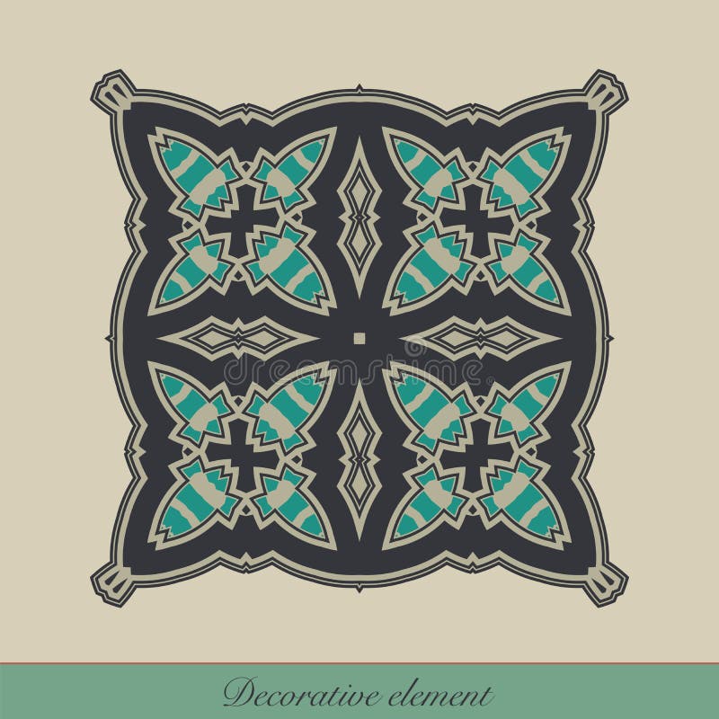 Decorative element stock vector. Illustration of heraldry - 43879646