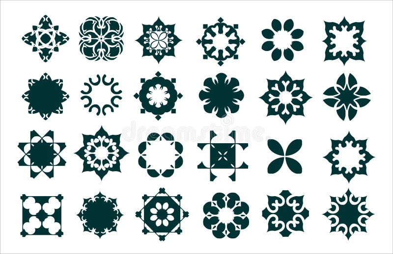 Decorative Gold Web Icons stock illustration. Illustration of icons ...