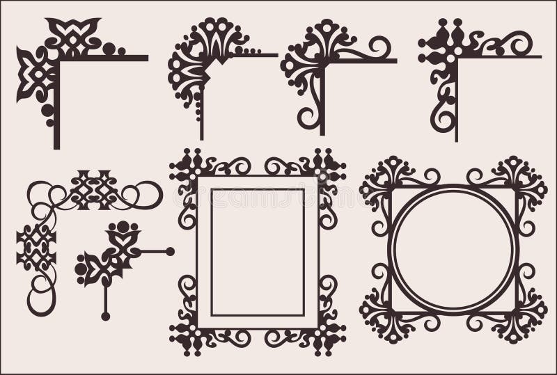 Decorative elements stock illustration. Illustration of graphic - 18838103