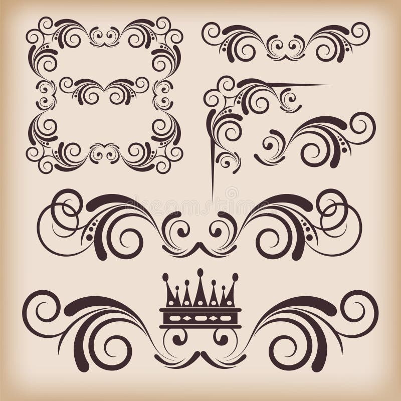 Decorative Elements. Angle Design Stock Vector - Illustration of ...