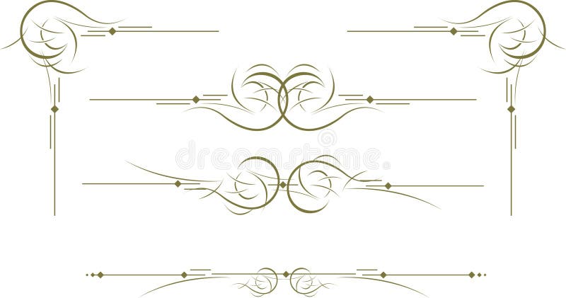 Scroll Set stock vector. Illustration of culture, painting - 26173299