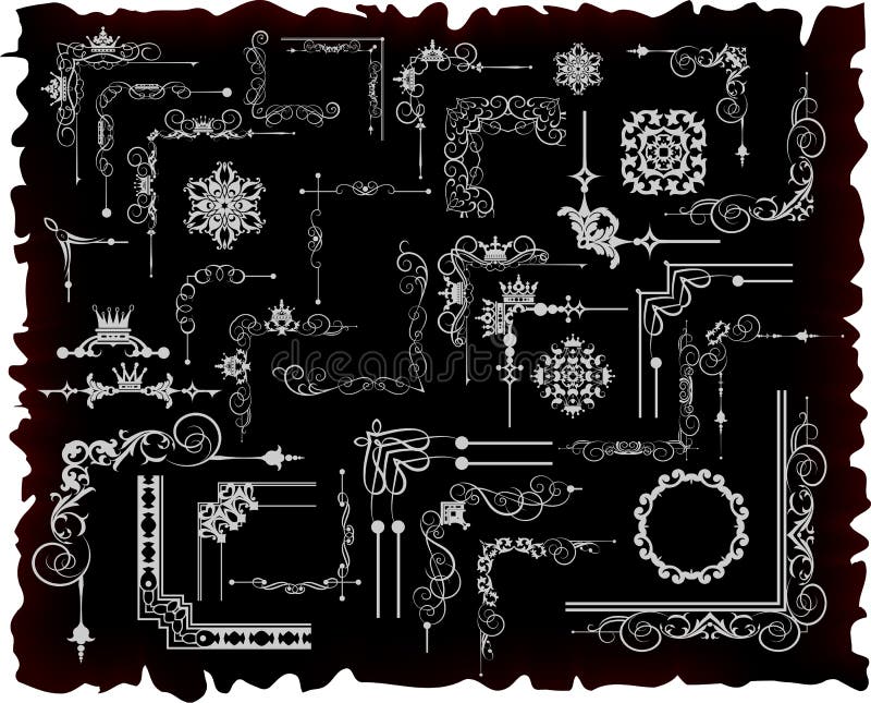 Decorative Elements. Angle Design Stock Vector - Illustration of ...