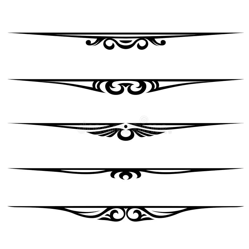 Decorative Elements, Border and Page Rules Stock Vector - Illustration ...
