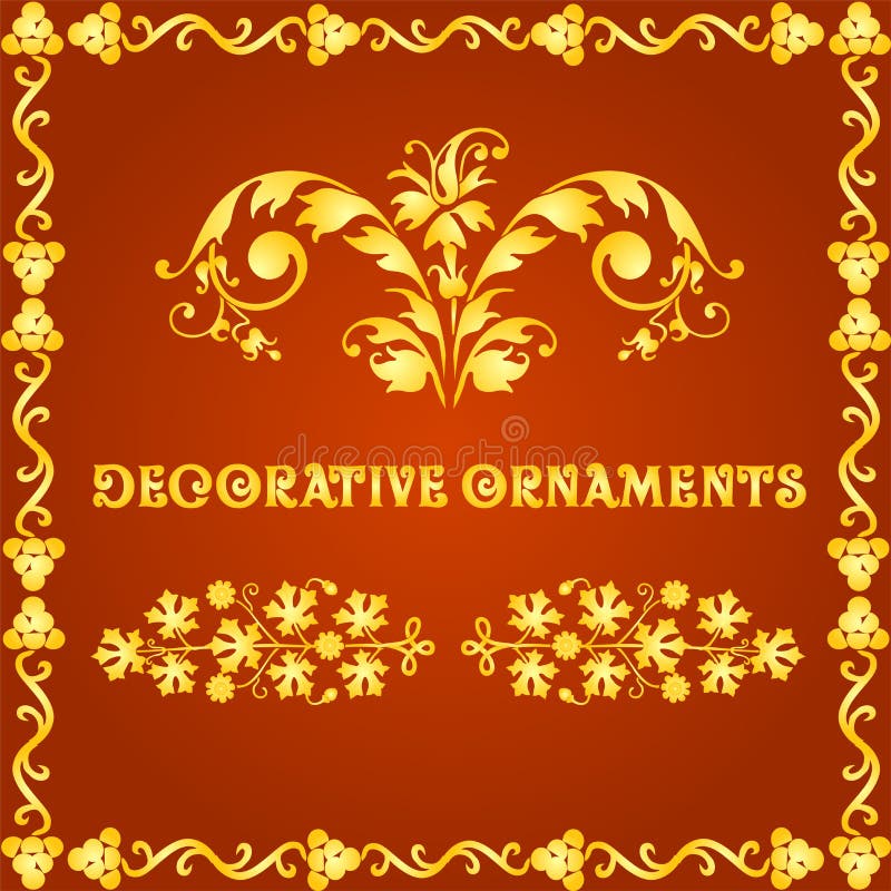 Decorative Elements for Designs Stock Illustration - Illustration of ...