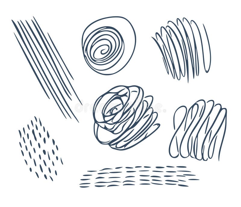 Decorative Elements. Scribble in the Doodle Style. Vector Illustration ...