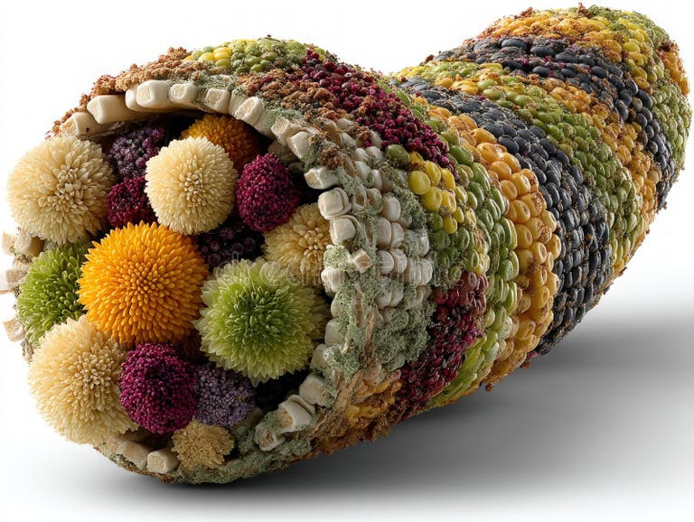 A Decorative Empty Cornucopia Symbolizing Abundance Stock Image - Image ...