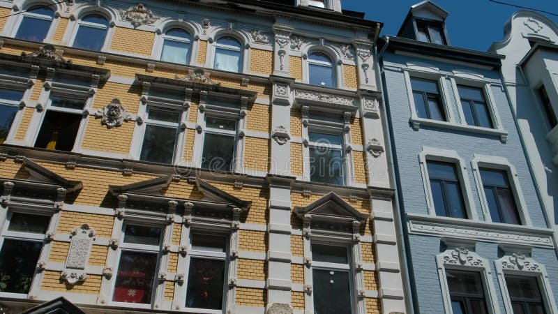 Decorative Facade of Different Colors of a High-rise Building in ...