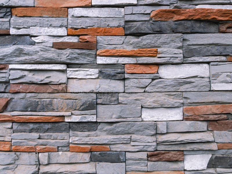 Decorative Facing Tiles of the Facade of the Building Stock Photo ...