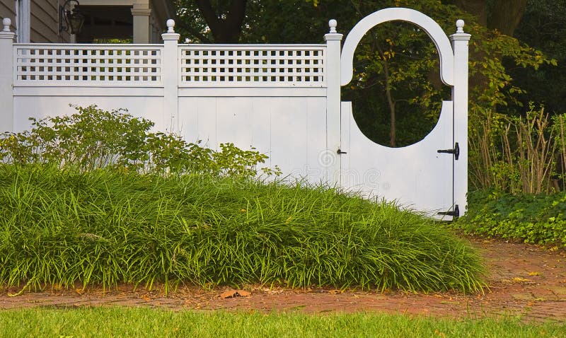 Decorative Fence Gate stock photo. Image of entrance - 16462260