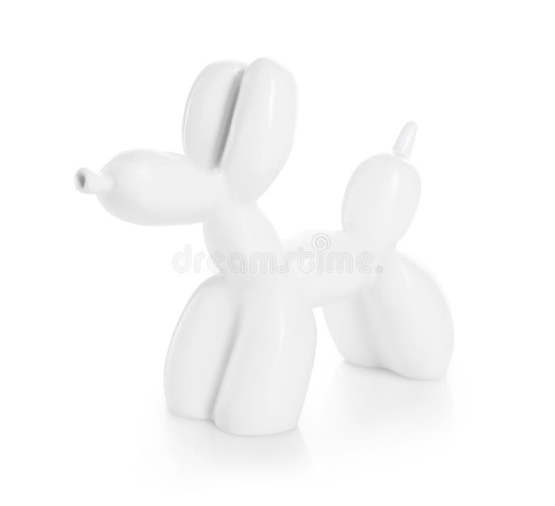 Decorative Figure in Shape of Balloon Dog Isolated on White Stock Photo ...