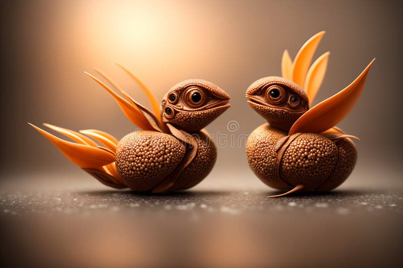 Decorative Figures of Strange Creatures, Cute and Weird at the Same ...