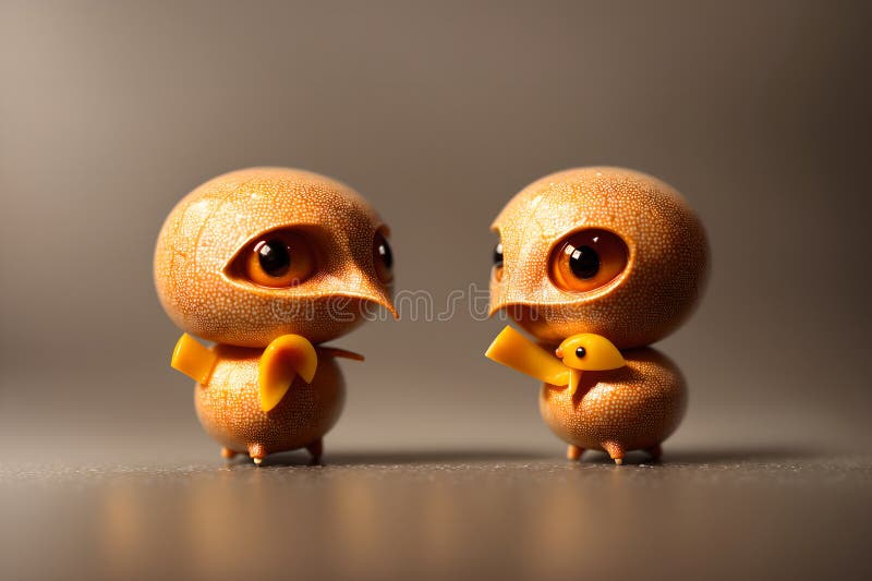 Decorative Figures of Strange Creatures, Cute and Weird at the Same ...