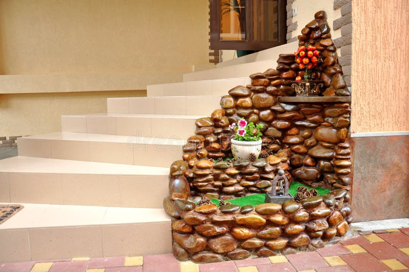 Decorative finishing steps stock photo. Image of residential - 20174414