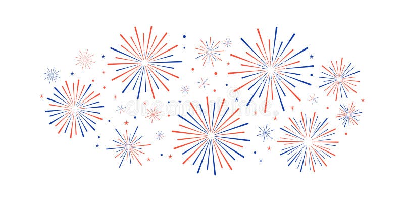 July Fireworks Clip Art Stock Illustrations – 243 July Fireworks Clip ...