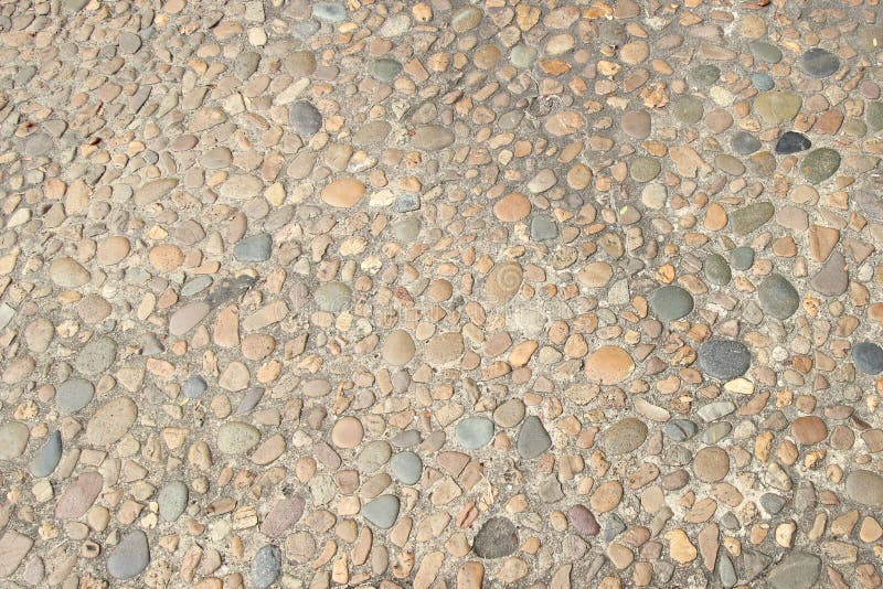 Decorative Floor Pattern of Gravel Stones Stock Photo - Image of ...