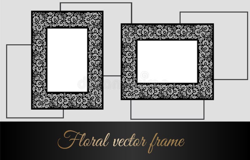Elegant Photoframe Unique Design Stock Illustrations – 9 Elegant ...
