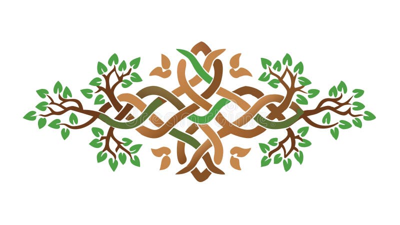 Decorative Floral Branch Border Design, Vector Design Generative AI ...