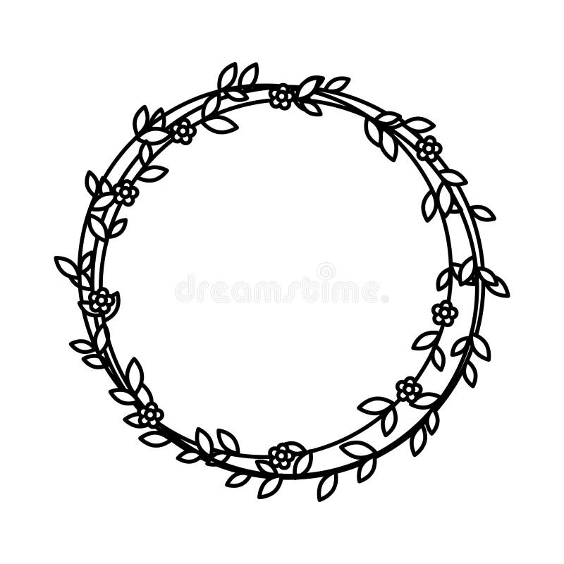 Decorative Floral Crown Icon Stock Vector - Illustration of organic ...