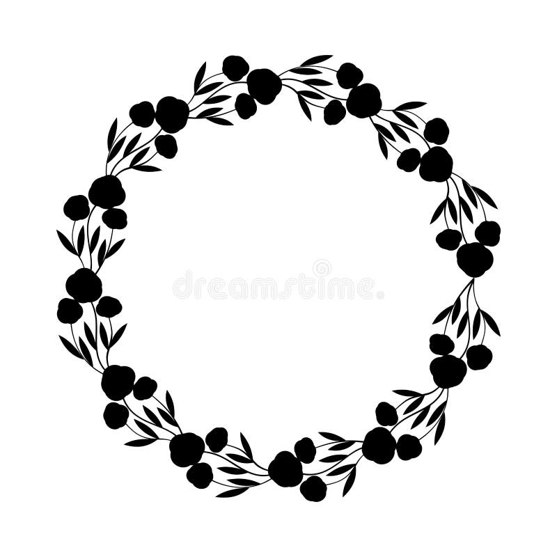 Decorative Floral Crown Icon Stock Vector - Illustration of floral ...