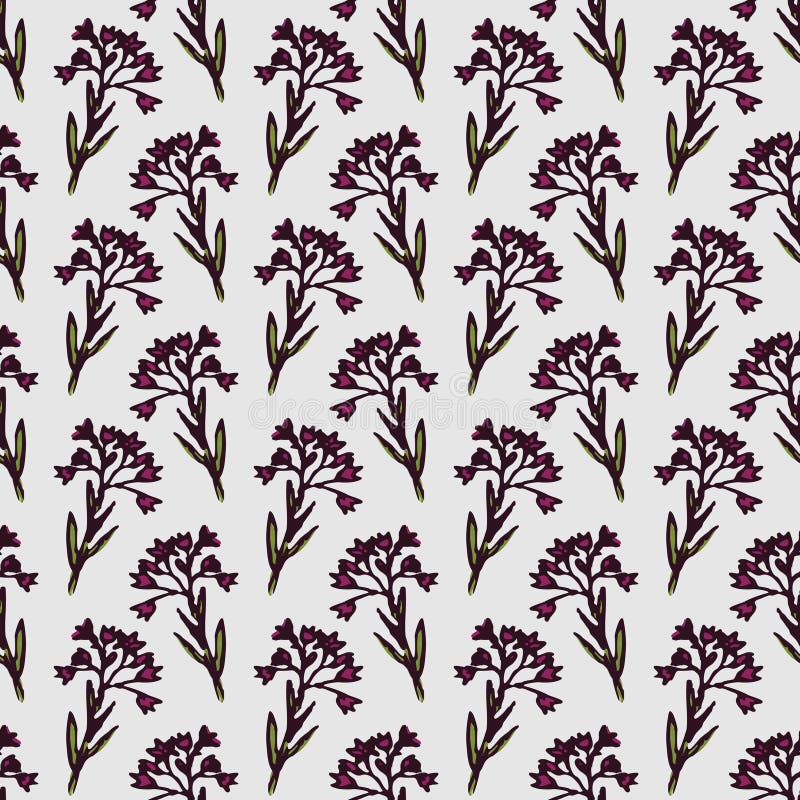 Decorative floral pattern stock vector. Illustration of decor - 63964144