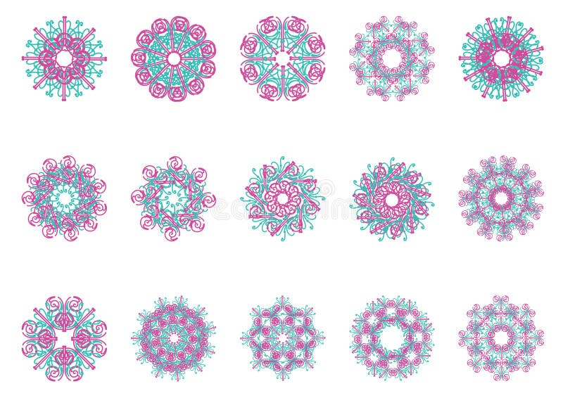 Decorative Floral Pattern Motif Stock Vector - Illustration of ...