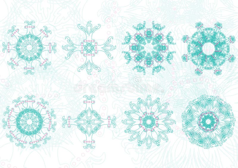 Decorative Floral Pattern Motif Stock Vector - Illustration of arab ...