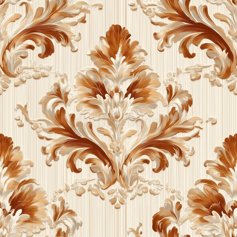 Decorative Floral Seamless Pattern in Baroque Style for Elegant ...