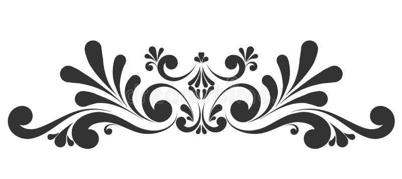 Decorative Floral Vector Monogram Stock Vector - Illustration of ...