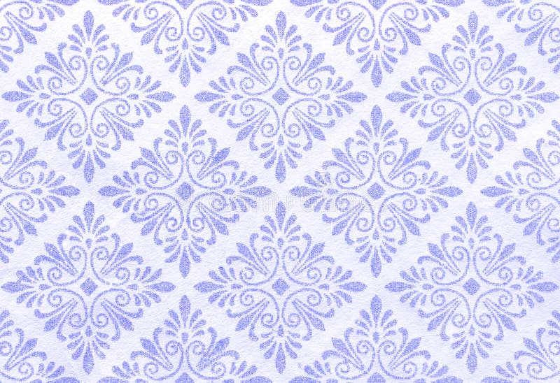 Decorative Floral Violet Pattern on the White Background Stock Photo ...