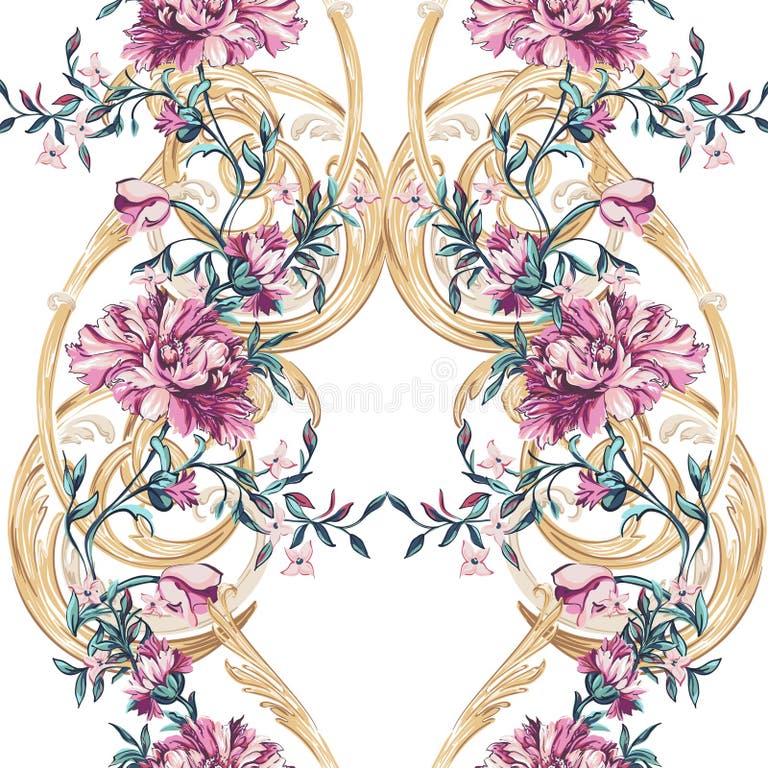 Barocco Pattern Stock Illustrations – 542 Barocco Pattern Stock ...