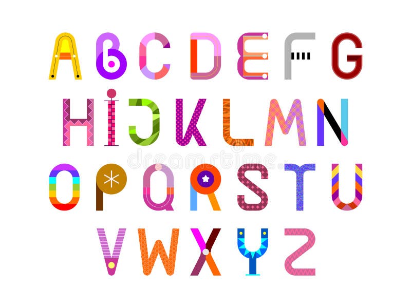 Decorative Font Design stock vector. Illustration of font - 247685971