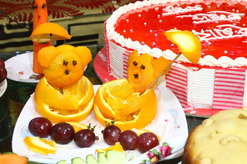 Decorative Food in a Festival Stock Photo - Image of snack, cuisine ...