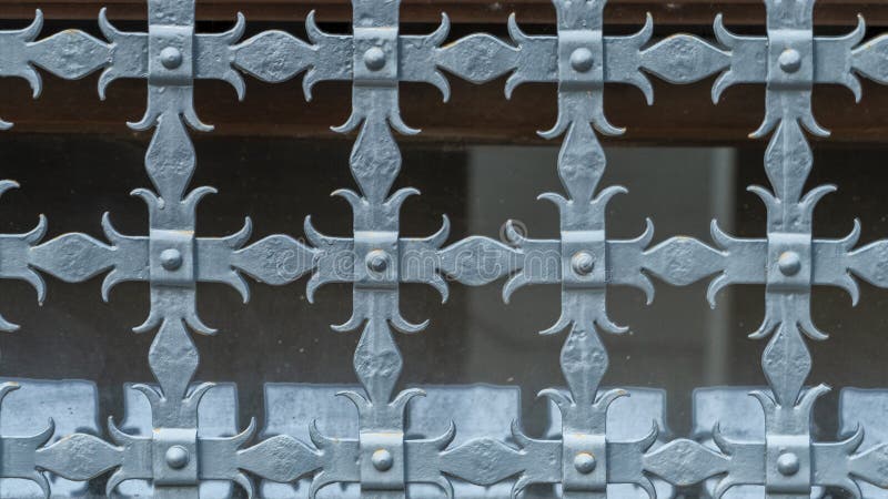 Decorative Forged Metal Elements of Fences, Gates, Window Gratings ...