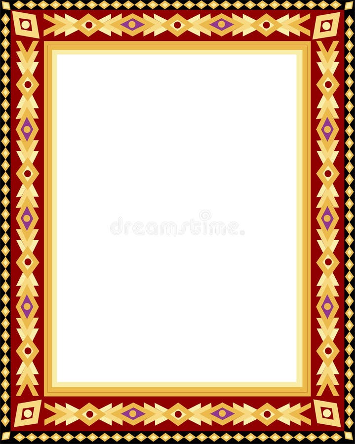 Mexican frame stock vector. Illustration of design, color - 26944912