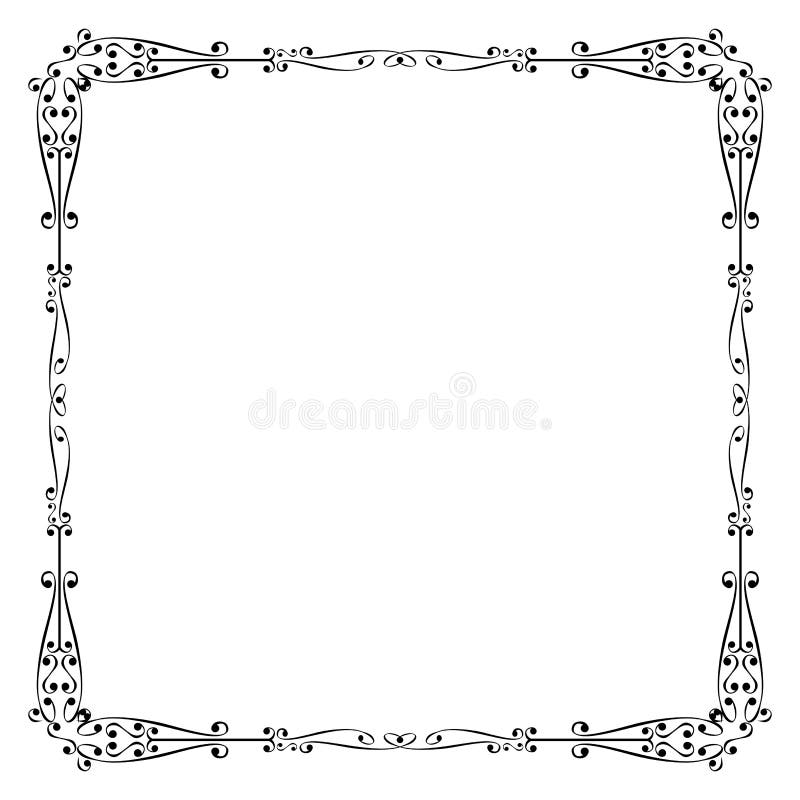 Decorative Frame and Border Stock Vector - Illustration of graphic ...