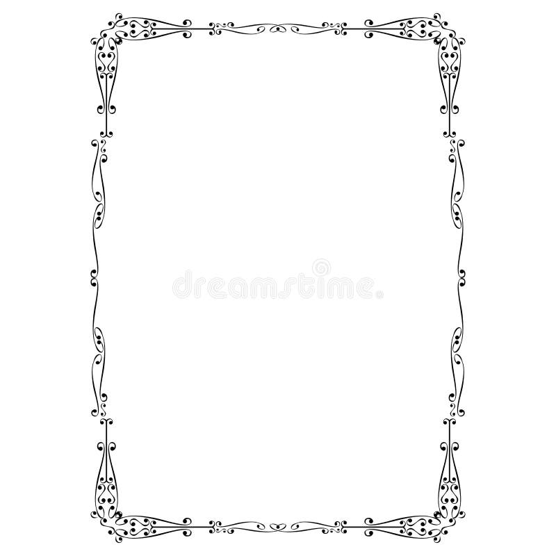 Decorative Frame and Border Stock Vector - Illustration of foliate ...