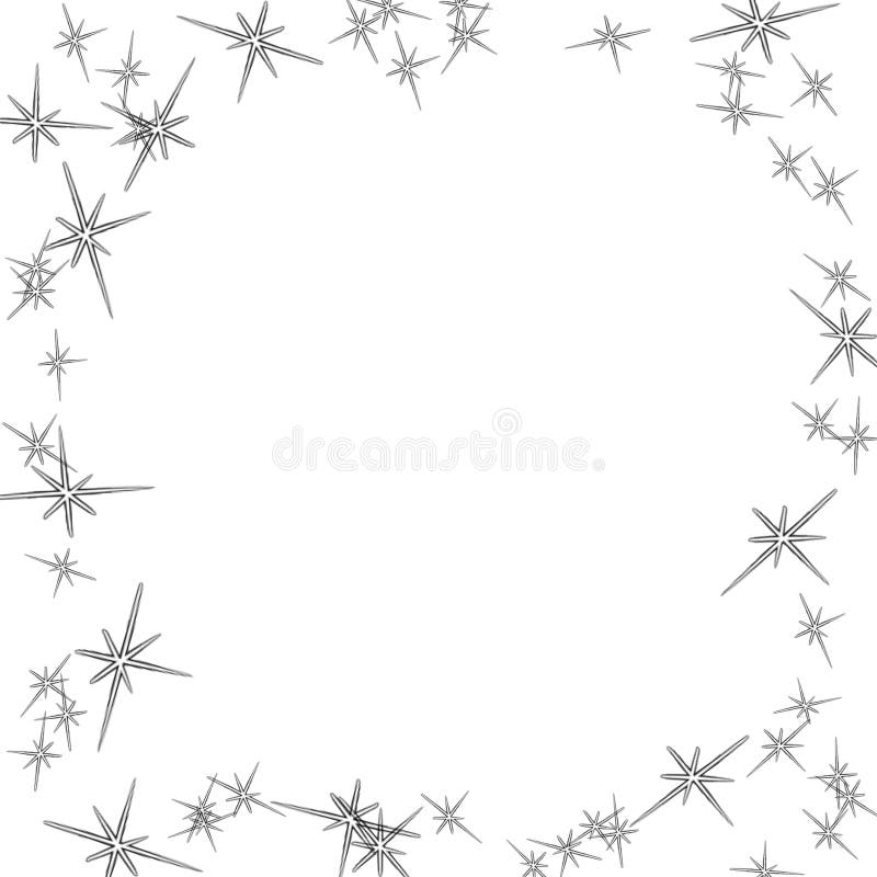Starry Border stock vector. Illustration of sparkling - 27806625