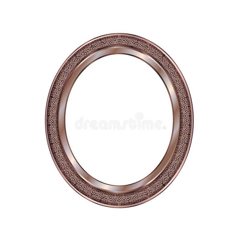 Decorative Frame of Bronze Color Stock Vector - Illustration of frame ...