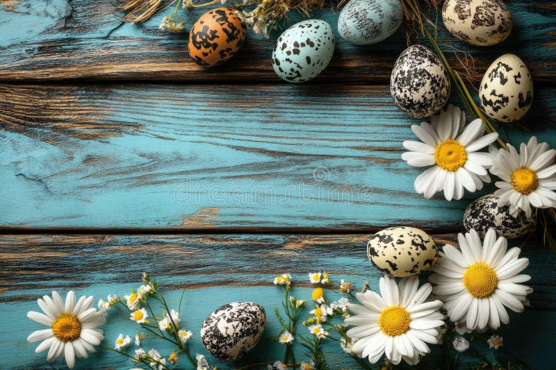 A Decorative Frame with Easter Symbols, Colorful and Festive, Design ...