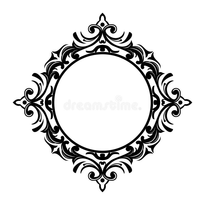Decorative Frame Elegant Vector, Laser Cutting and Engraving. Stock ...