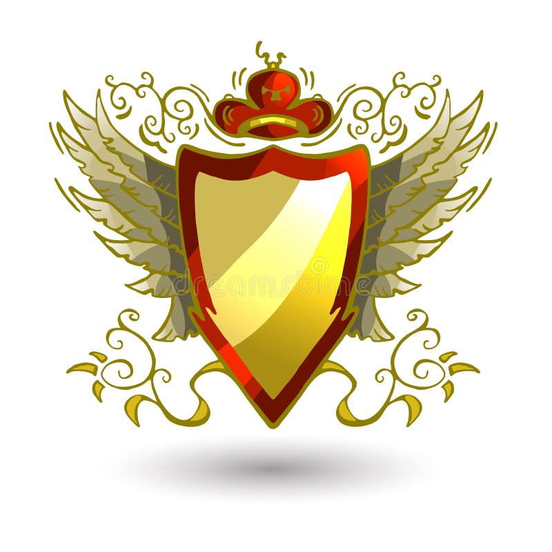 Decorative Frame. Fabulous Shield Stock Vector - Illustration of symbol ...