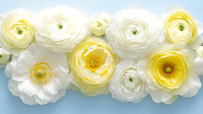 A Decorative Frame Filled with an Assortment of Spring Blooms. Spring ...