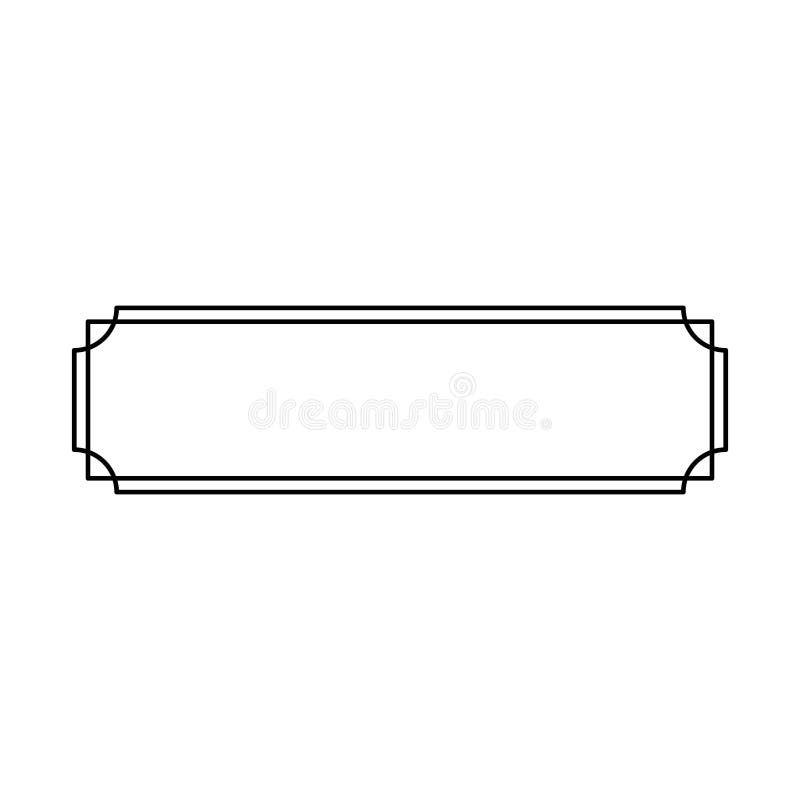 Decorative Frame Icon Vector. Border Illustration Sign. Vintage Corner ...