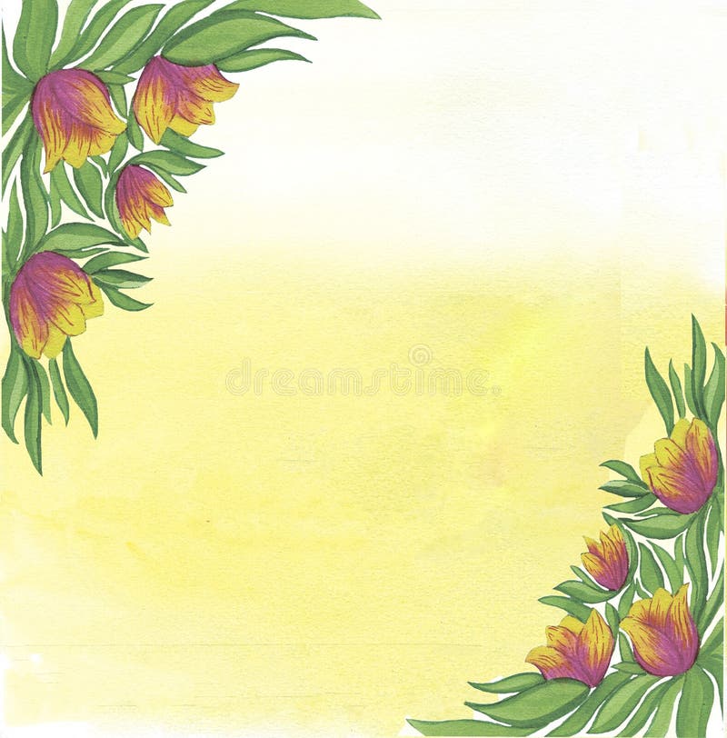 Decorative frame of lilies stock vector. Illustration of lilies - 267936320