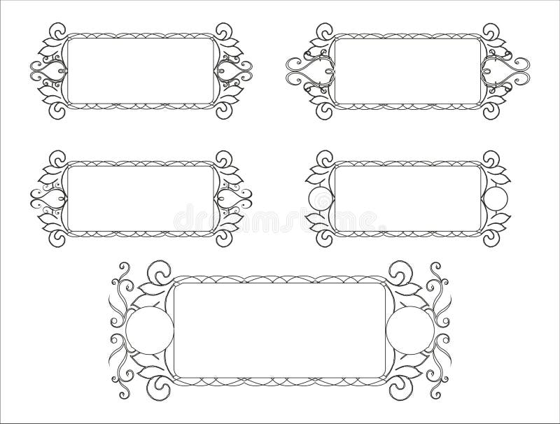 Decorative frame stock vector. Illustration of elegant - 35625556