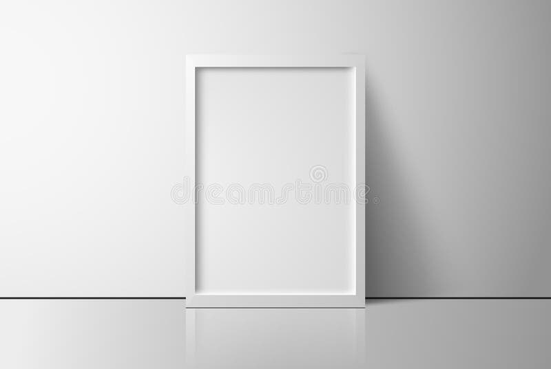 Decorative Frame, Rectangular Photo Frame with Gray Rims on a Gray ...