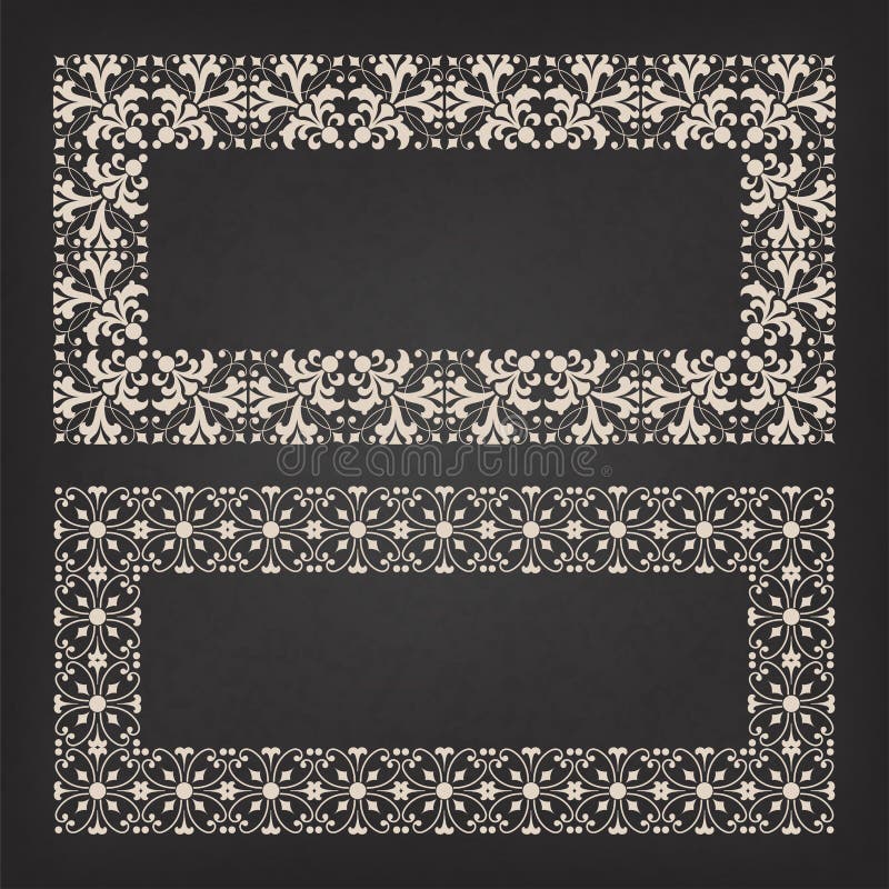 Decorative frame stock vector. Illustration of invitation - 51739864